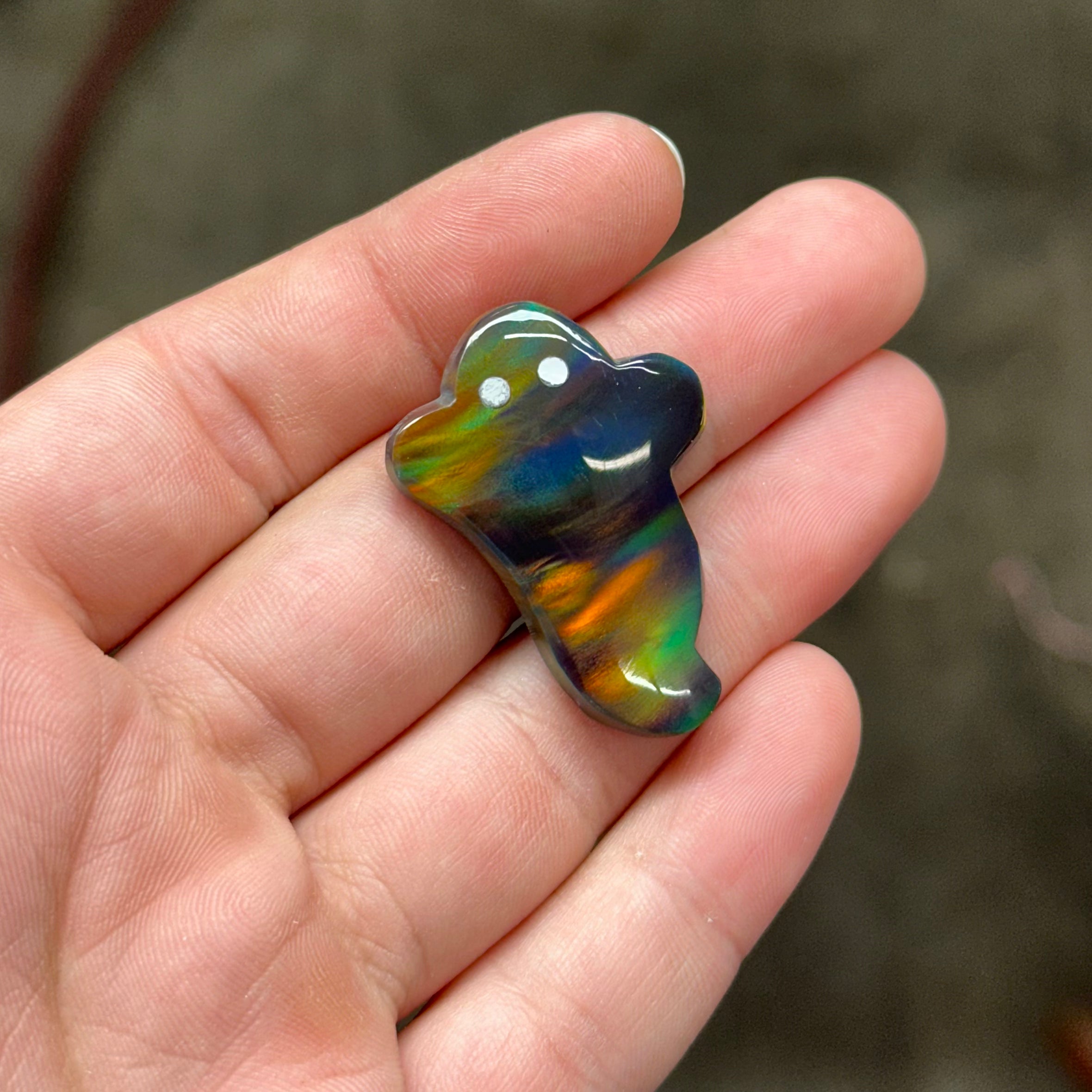 Spooky Shadow Ghost – Rough Stock Turquoise